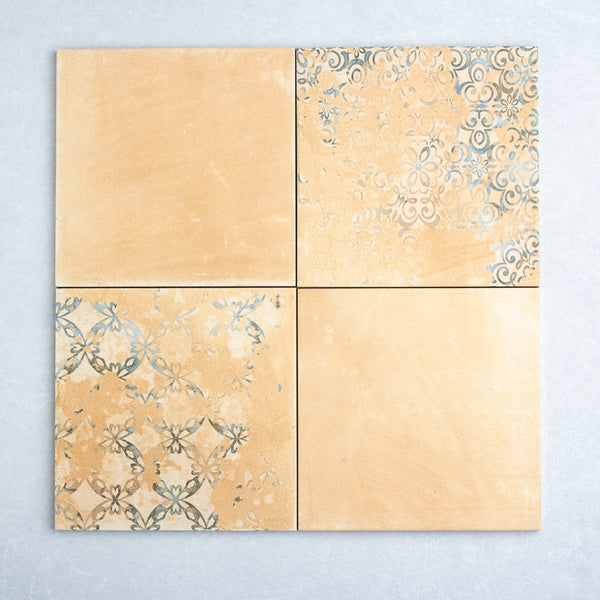 Checkerboard Terracota Cotto and Decor Cotto 200X200mm – Future Tile